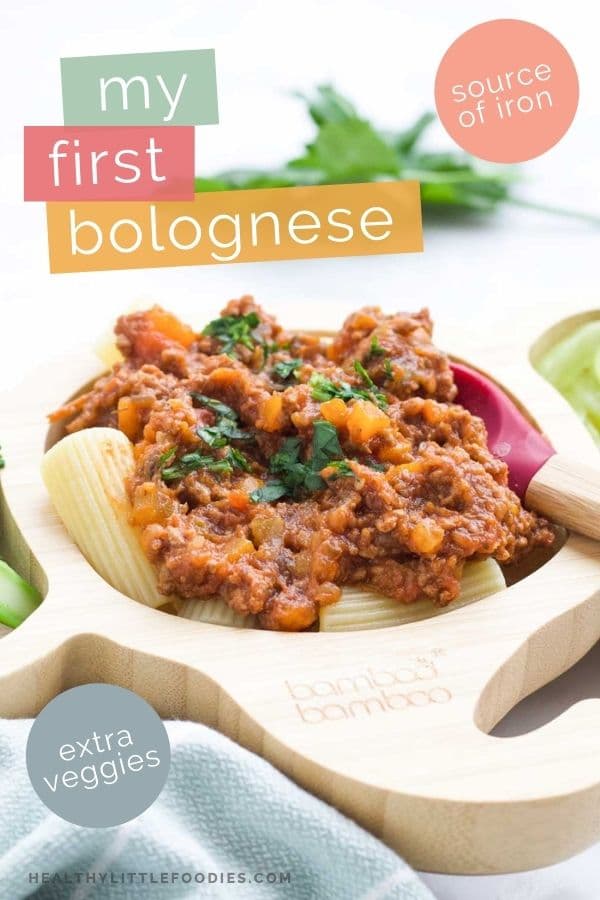 Baby Bolognese with Extra Vegetables - Healthy Little Foodies