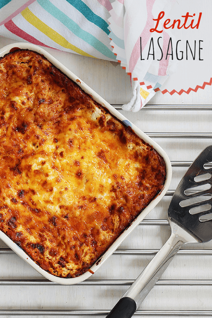 Red Lentil Lasagne - A great vegetarian dish for the whole family