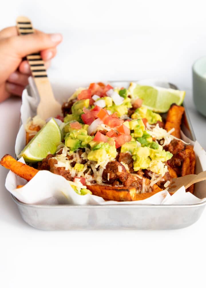 Loaded Sweet Potato Fries - Healthy Little Foodies
