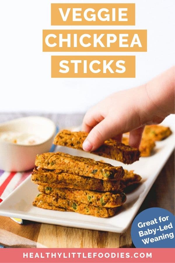 Veggie Chickpea Sticks - A great finger food for kids of all ages.
