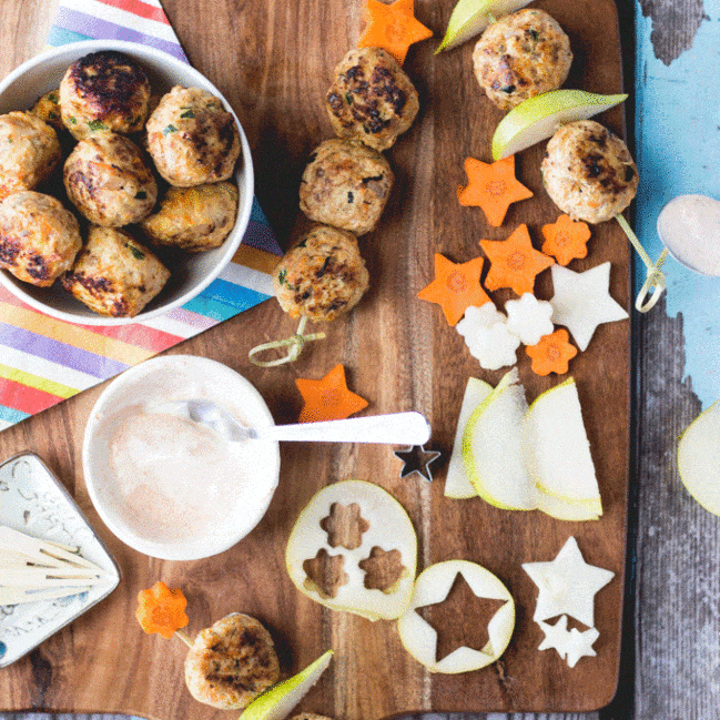 Fruity Chicken Balls - Healthy Little Foodies