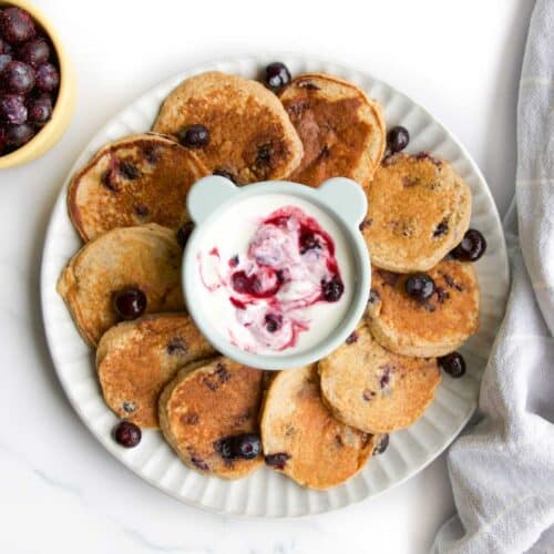 Baby Blueberry Pancakes - Healthy Little Foodies